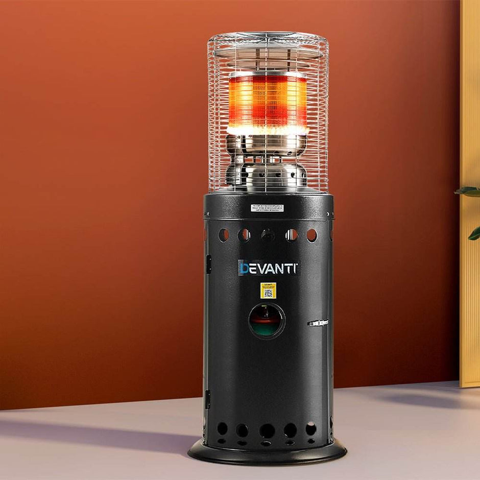 Devanti Gas Patio Outdoor Heater LPG Portable - Outdoorium
