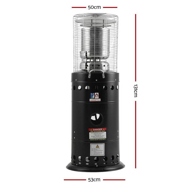 Devanti Gas Patio Outdoor Heater LPG Portable - Outdoorium