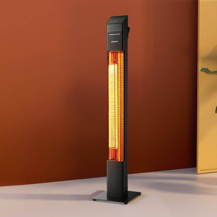 Devanti Radiant Tower Heater Electric Portable Remote Control 2000W ...