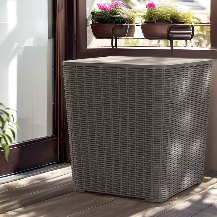 Gardeon Outdoor Storage Box 43L Container Side Table Garden Bench Tool ...