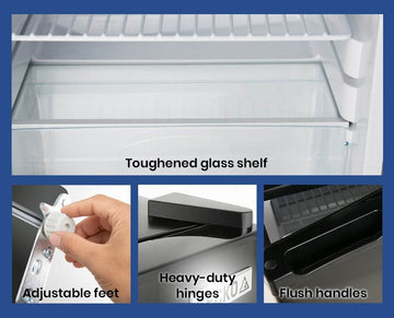 GECKO 95L Portable Upright Fridge, 12V/24V for Motorhome, Caravan ...