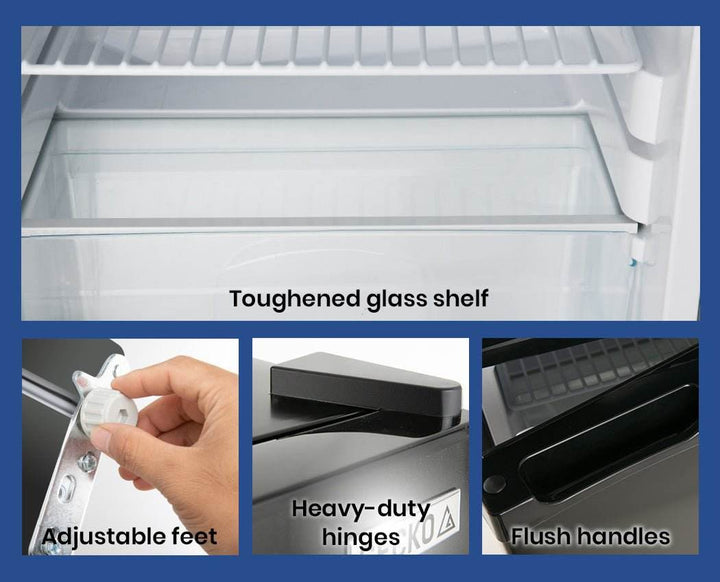 GECKO 95L Portable Upright Fridge, 12V/24V for Motorhome, Caravan ...