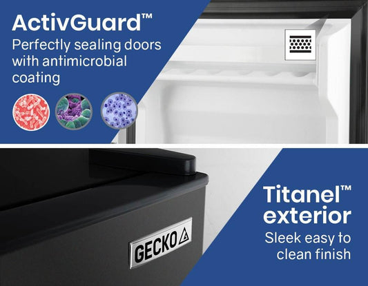 GECKO 95L Portable Upright Fridge, 12V/24V for Motorhome, Caravan ...