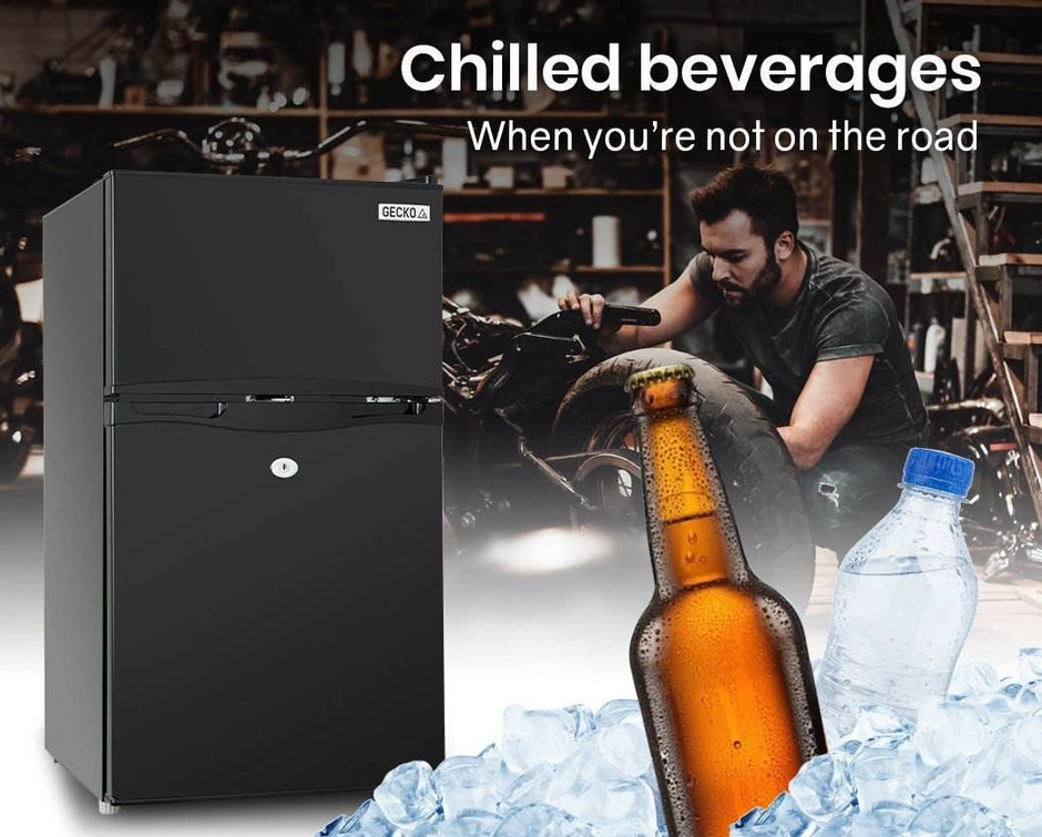 GECKO 95L Portable Upright Fridge, 12V/24V for Motorhome, Caravan ...