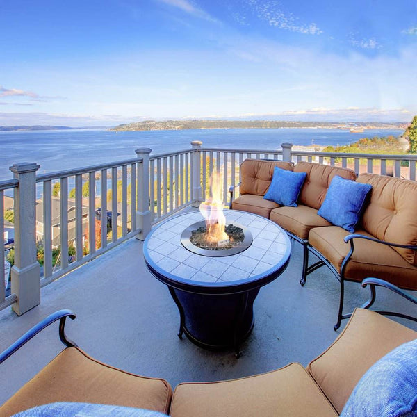 Gas Fire Pits: Custom Gas Fire Pit Insert - Outdoorium