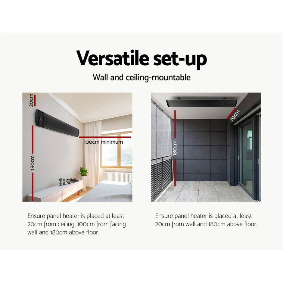 Devanti Electric Infrared Radiant Heater Remote Control – Outdoorium