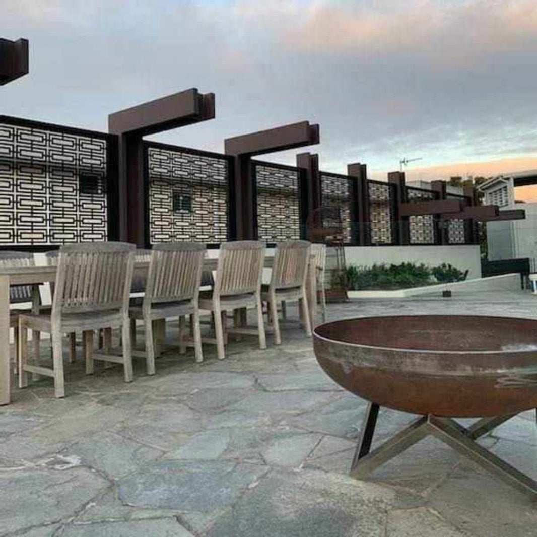 Fire Pits - Large Geo Fire Pit - Outdoorium