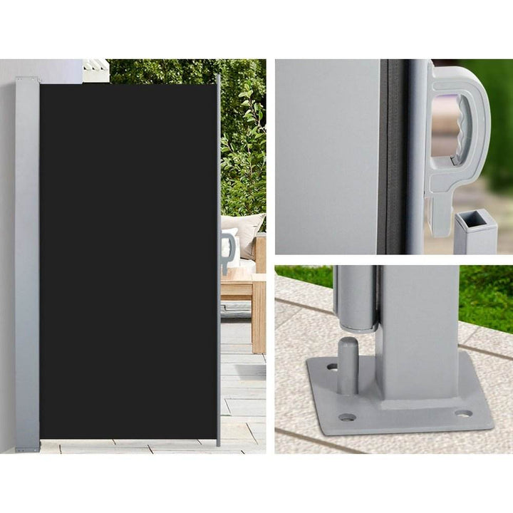 Instahut Side Awning Sun Shade Outdoor Retractable Privacy Screen 2X3M ...