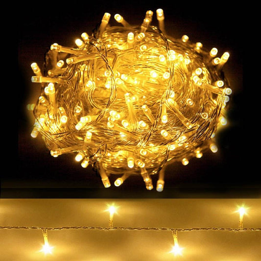 100M Christmas Lights String Fairy Light 500 LED Warm White Jingle ...