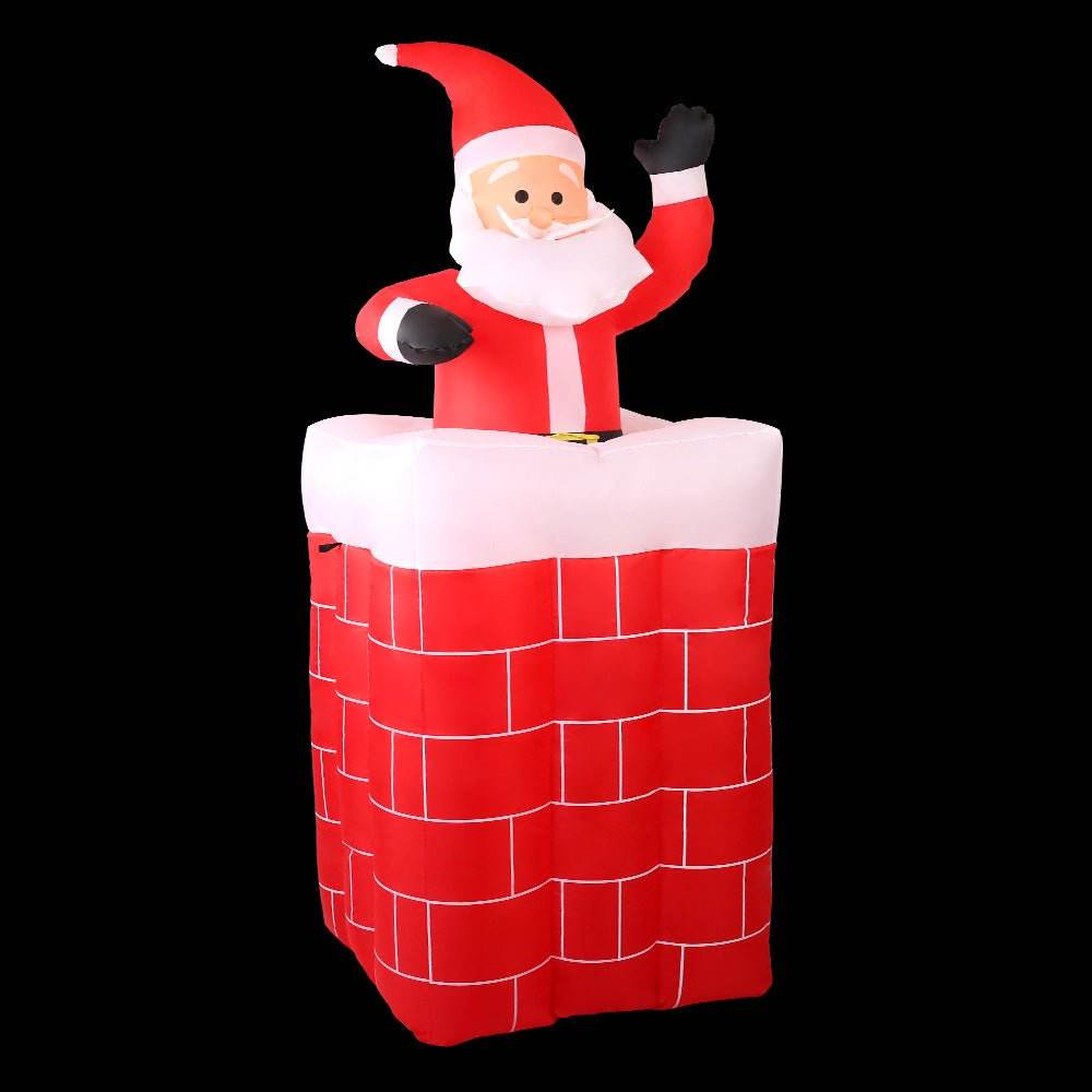 Jingle Jollys Christmas Inflatable Pop Up Santa 1.8M OutdoorDecorations ...