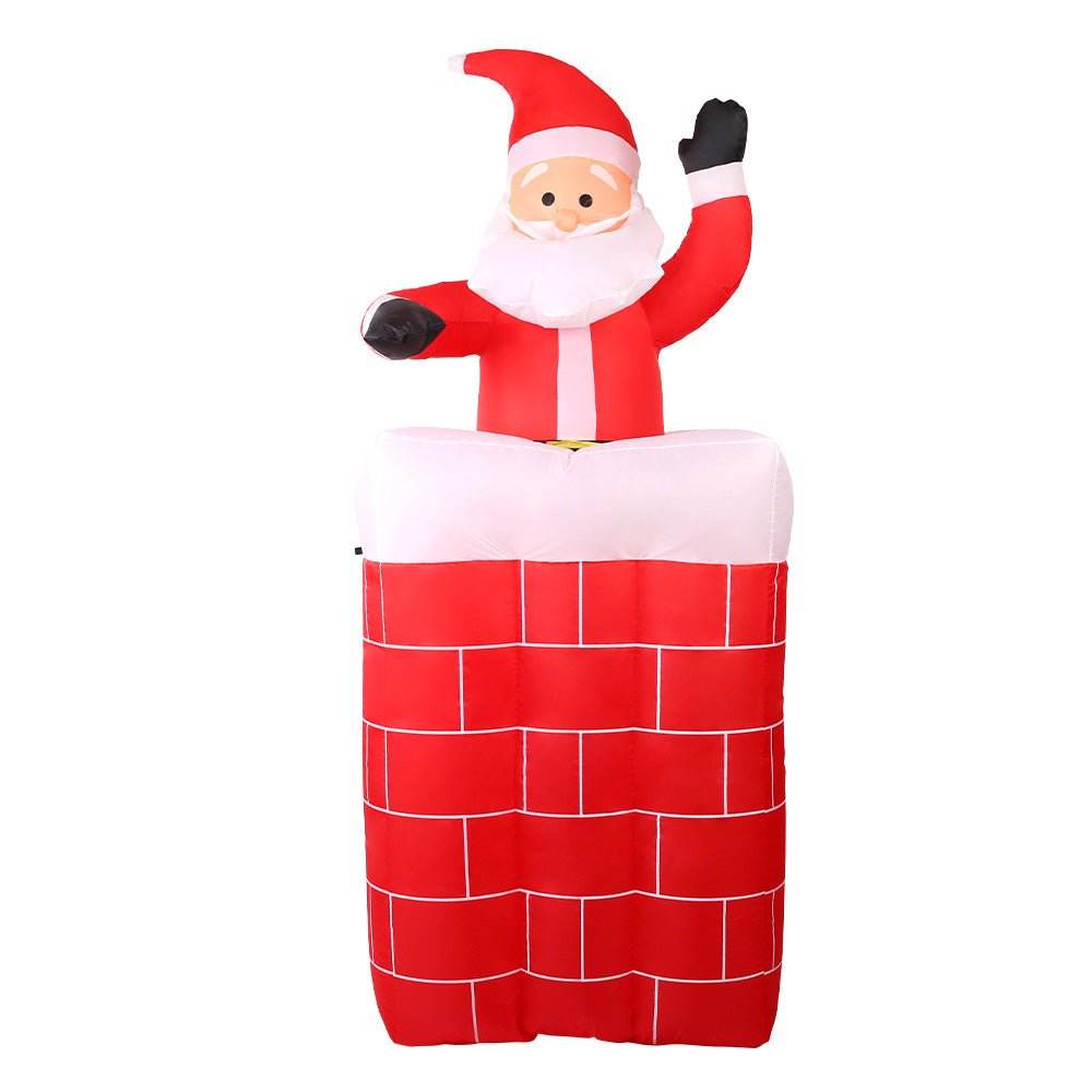 Jingle Jollys Christmas Inflatable Pop Up Santa 1.8M OutdoorDecorations ...