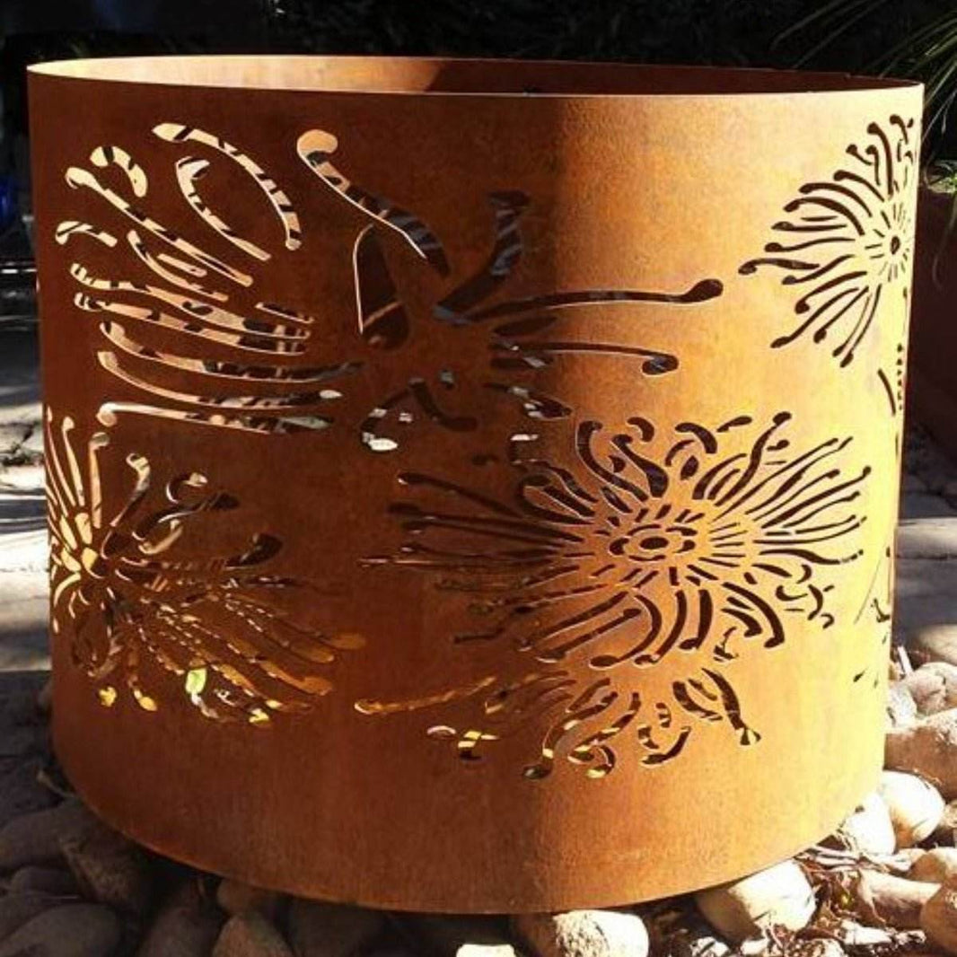 Fire Pits: Large Round Fire Pit, Australian Made: Outdoorium