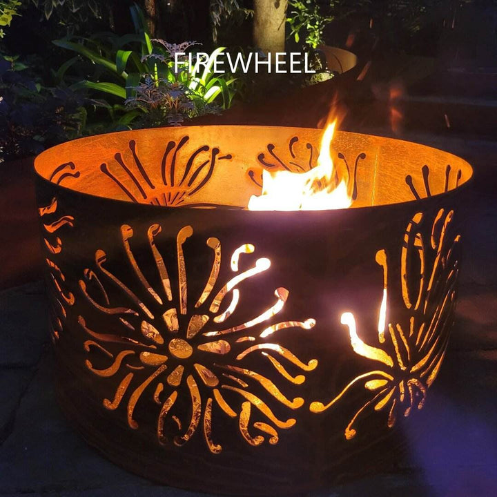 Fire Pits: Squat Round Fire Pit Australian Made - Outdoorium